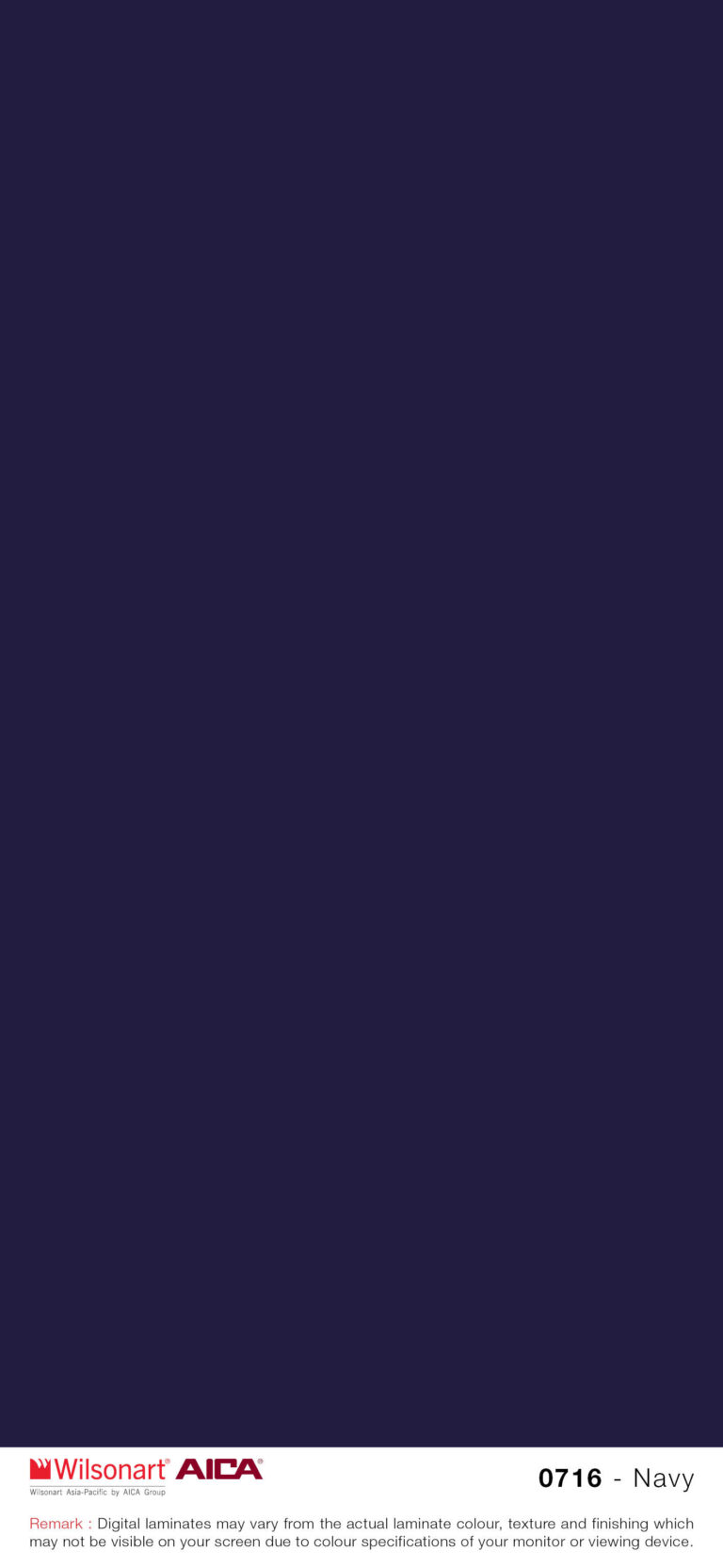 0716-G Navy | Wilsonart High Pressure LaminateSingapore | Mporos